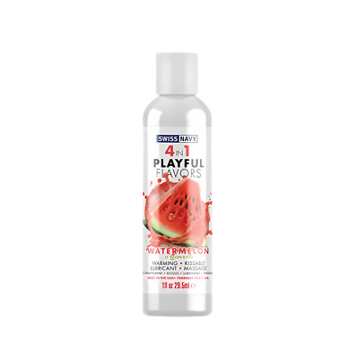 Swiss Navy 4in1 Watermelon Lubricant * Flavored Water-based Lube * 1 oz ...