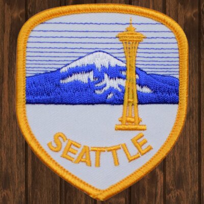 Seattle Washington Embroidered Patch — Iron On | eBay