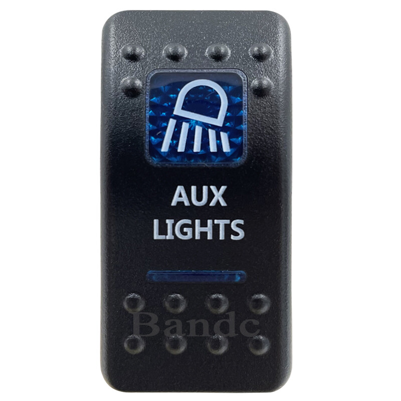 Blue Led Printed Rocker Switch Button For Car Marine Boat 12V ARB Style ...