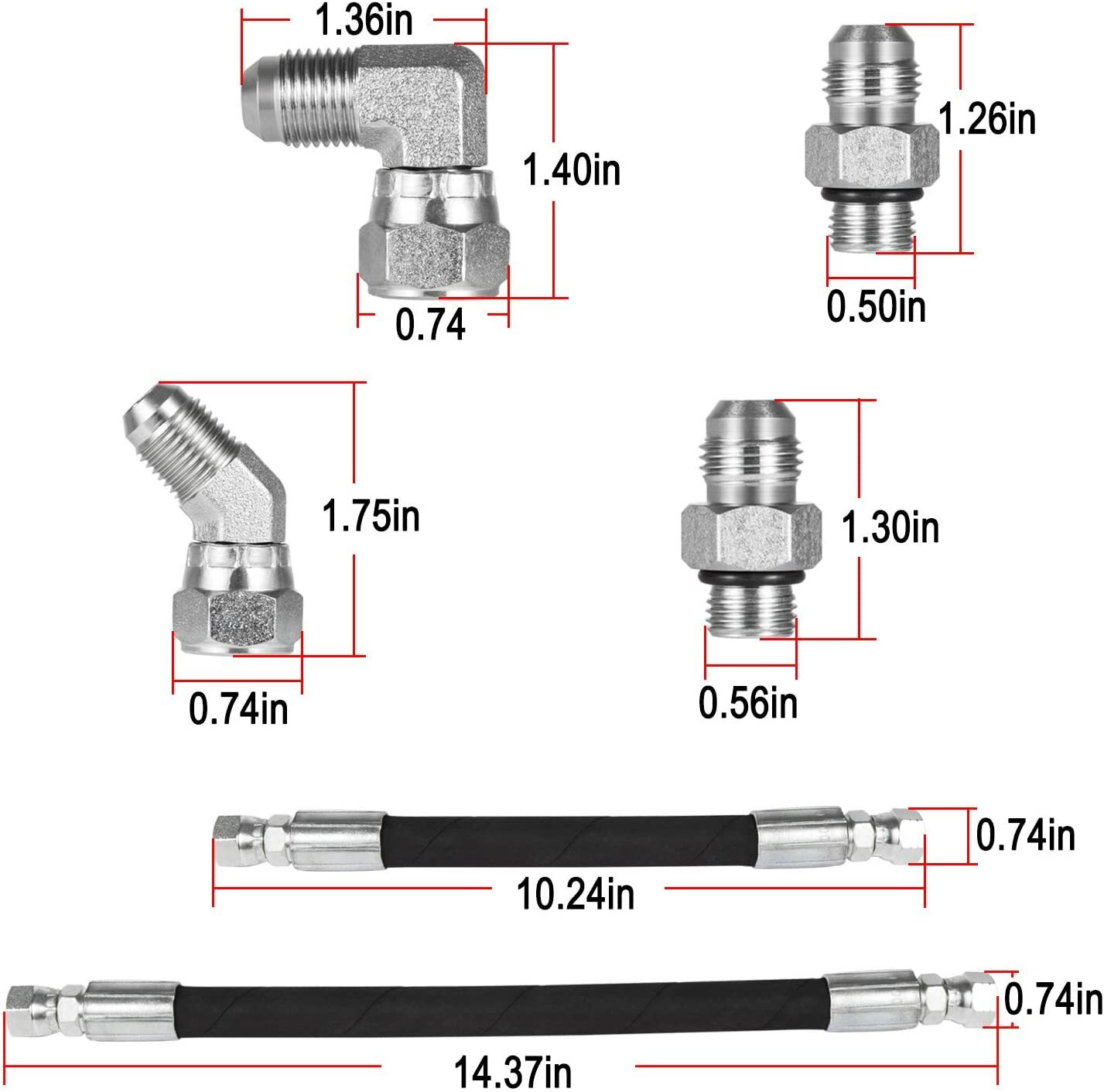 High Pressure Oil Pump HPOP Hoses Line Kit & Master Service Kit for ...
