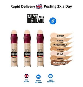 Maybelline Instant Anti-Age Eraser Concealer 6.8ml ***Sealed*** - All ...