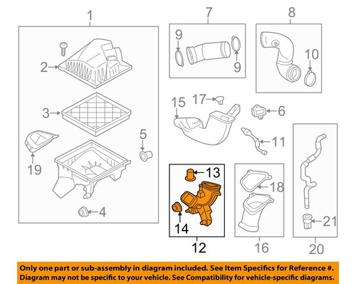 GM OEM 13-16 Cruze,Verano EngineTransaxle Air Intake-Resonator 13337772 ...