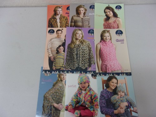Knitting Pattern Hard Cover Brochures 6 Qty, 4 per with 36 patterns ...