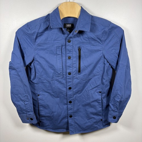 Alaskan Hardgear Duluth Trading Co Blue Canvas Snap Front Shirt Jacket ...
