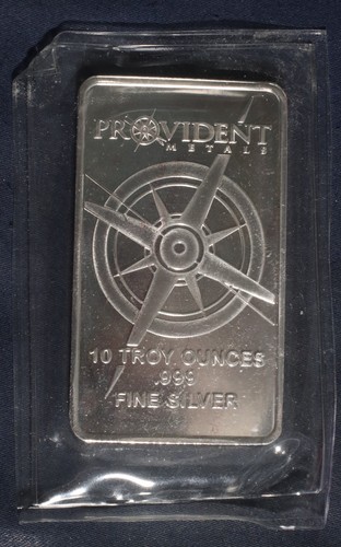 PROVIDENT METALS 10 OZ .999 SILVER BAR LOT 050911 | eBay