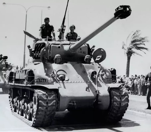 Israel Original Old Photo The 18th Independence Day IDF parade in Haifa ...
