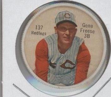 1962 Salada Tea/Junket Coin #137 Gene Freese PSA 8 NM-MT Cincinnati ...