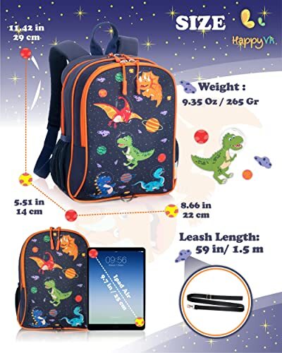 - Backpack with Leash for Kids-Anti Lost Walking Toddler Leash Dinosaur ...