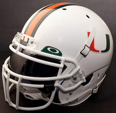 MIAMI HURRICANES Football Helmet | eBay
