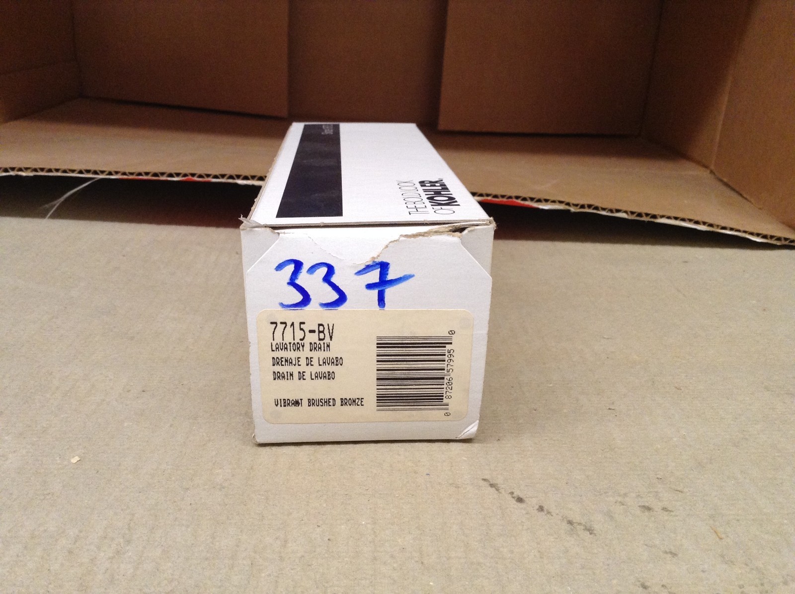 Kohler K-7715-BV Lavatory grid drain, BRUSHED BRONZE | eBay