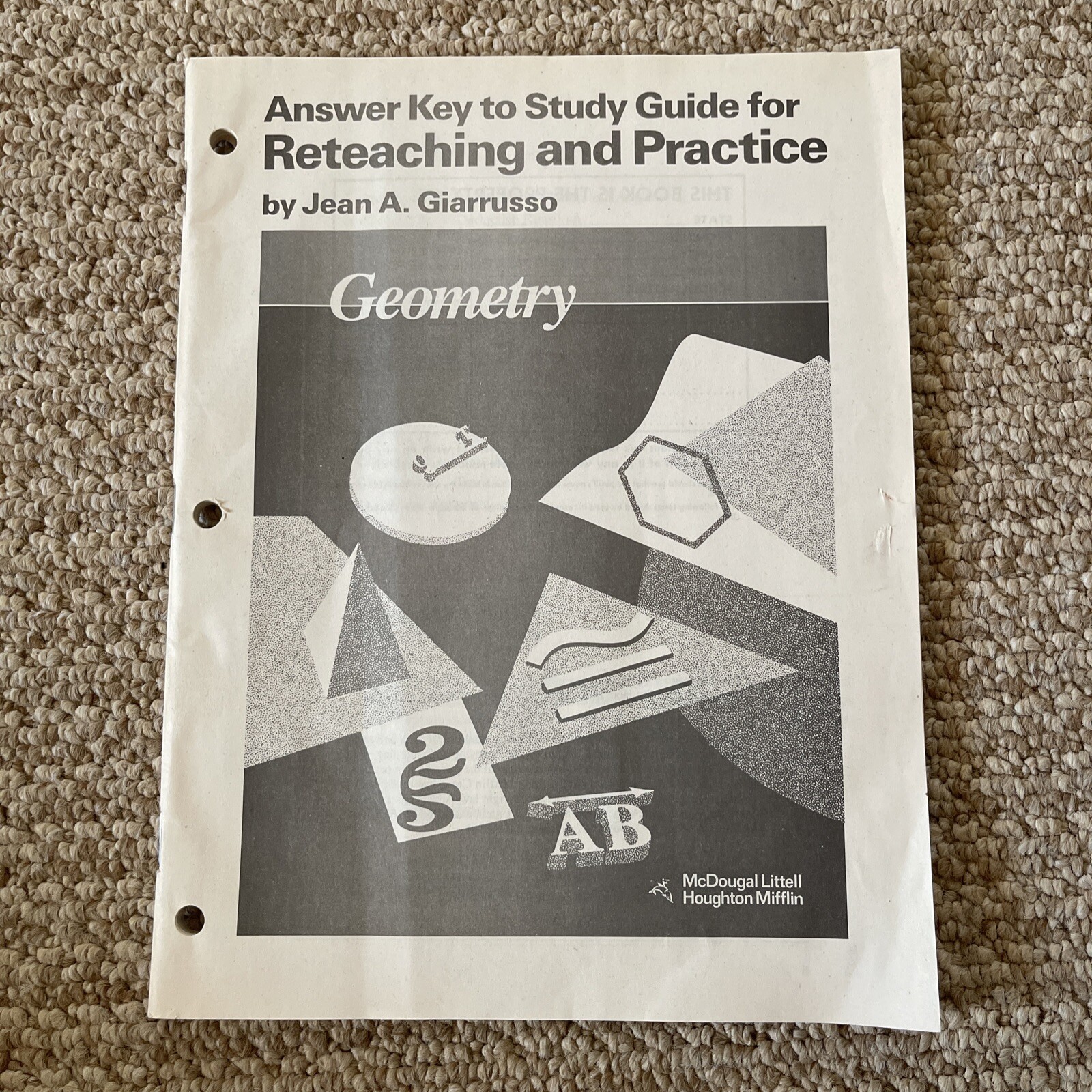 Geometry : Answer Key to Study Guide for Reteaching and Practice by ...