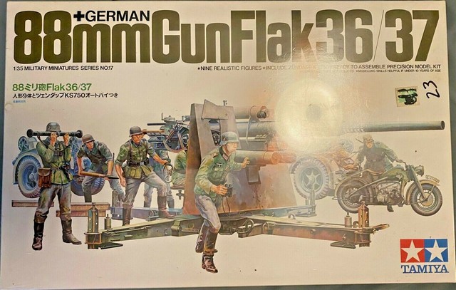 Tamiya 35017 1/35 German 88mm Gun Flak 36.37 Kit for sale online | eBay