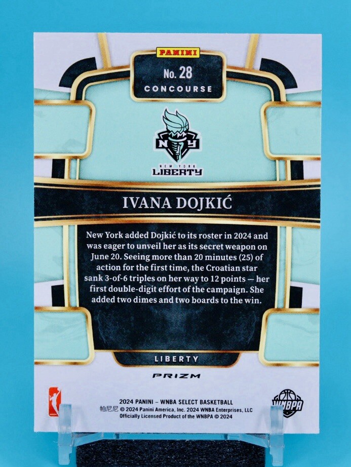 2024 Panini Select WNBA Ivana Dojkic #28 Concourse Silver Flash Prizm💥 ...