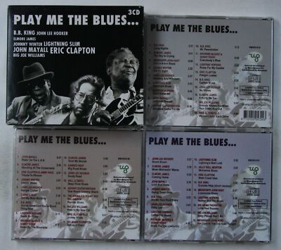 Play Me The Blues... EU 3CD Box 2000 Eric Clapton John Lee Hooker John ...