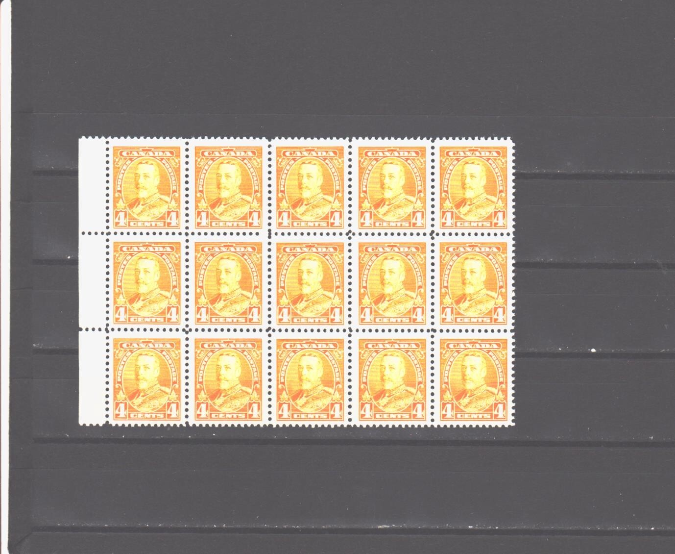 CANADA MINT #220 GEM CONDITION,BLOCK OF 15 MNH,FRESH COLOR AND WELL ...