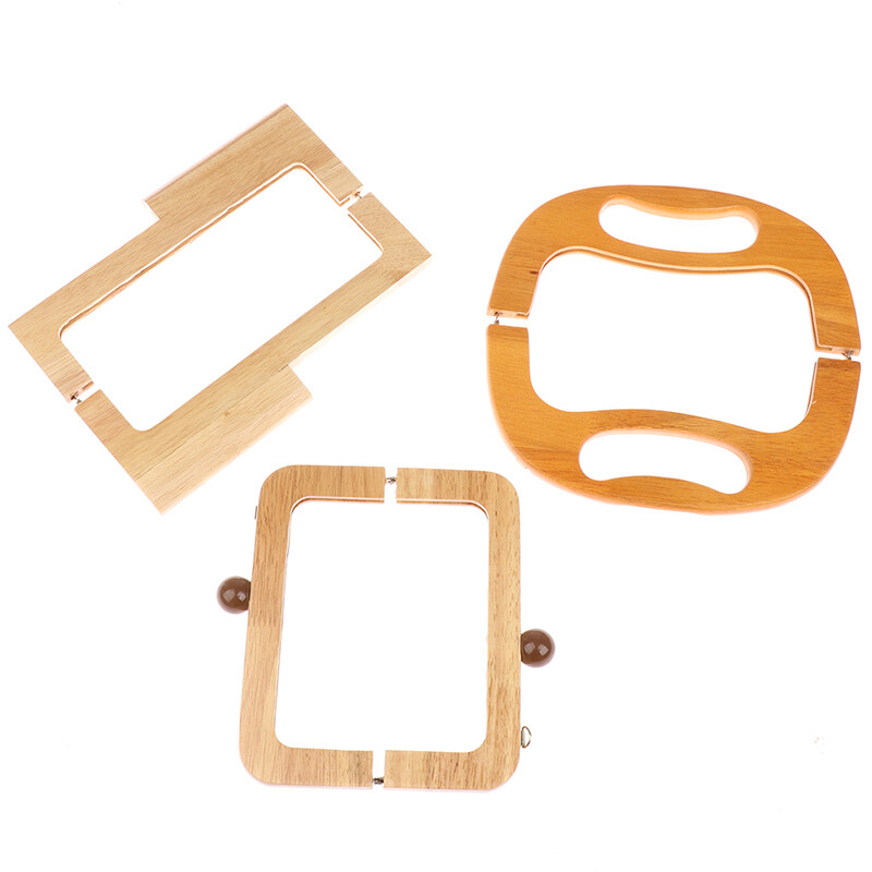 Wooden Bag Purse Frame Handmade Bag Parts Closure Clasp Buckles Purse ...