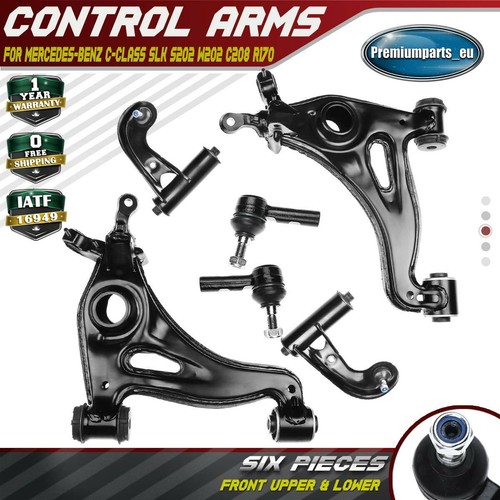 Track Control Arm Set Front Upper & Lower for Mercedes-Benz S202 W202 ...