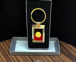 ABORIGINAL key chain / Aboriginal Flag keyring 4cm X 3cm Brand New | eBay