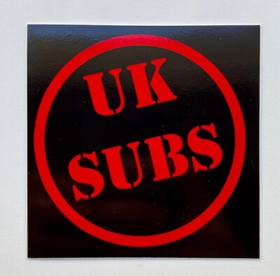 UK Subs Sticker Vinyl Decal Car Bumper Window Punk Rock 4" X 4" (185 ...