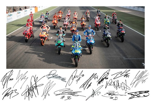 MotoGP 2021 Riders Signed A4 Photo Print Autograph Valentino Rossi Marc ...