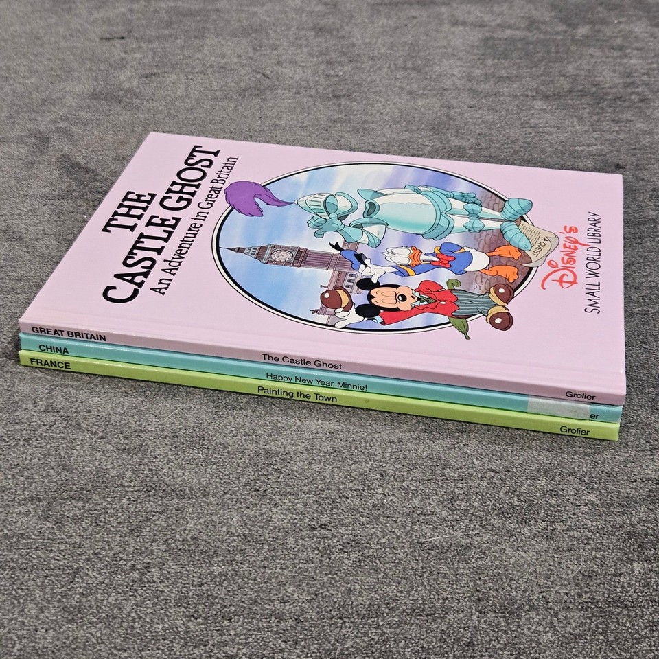 Disney Small World Library Set 3 Books Adventure France China Great ...