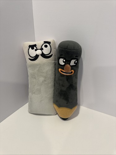 RARE BabyFirst TV Color Crew Talking PENCIL & Eraser 8" Plush Toys ...