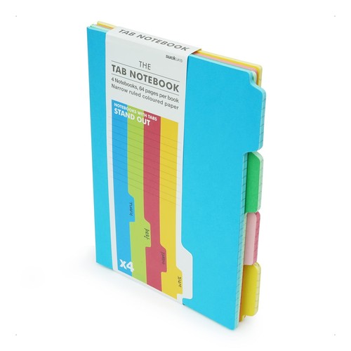 Suck UK | A5 Notebook With Dividers | Exercise Book With Annotation ...