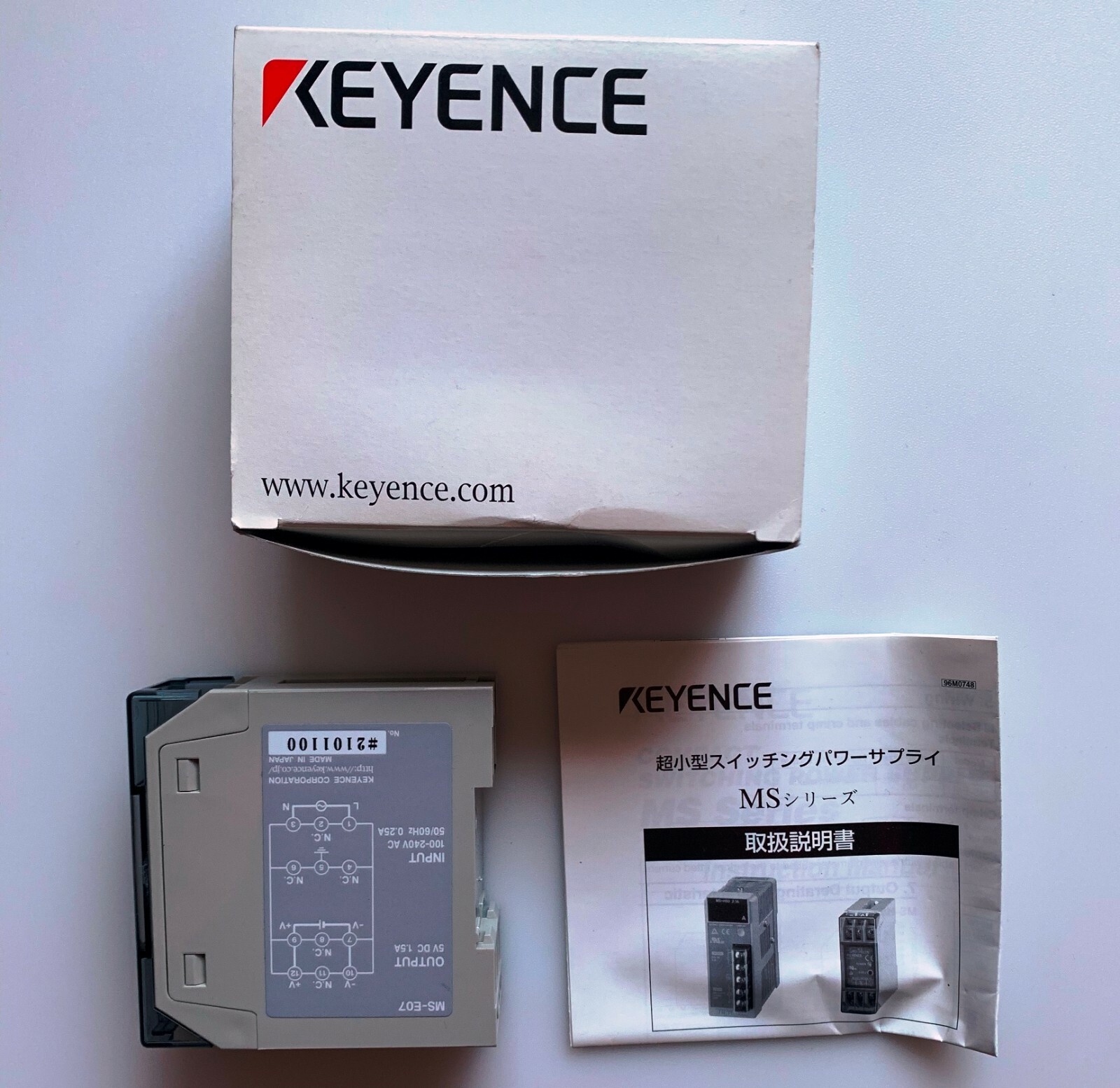 KEYENCE MS-E07 Compact Switching Power Supply, Output Current 1.5 A, 5-V Type | eBay