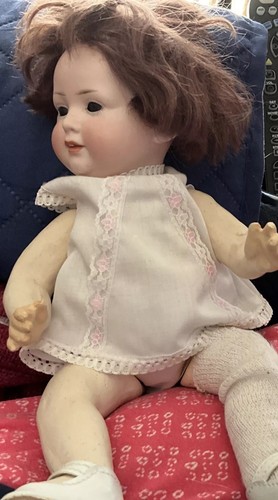 Antique German Bisque Head Doll Mark- 585 Bahr Proschild 11” Good Cond ...