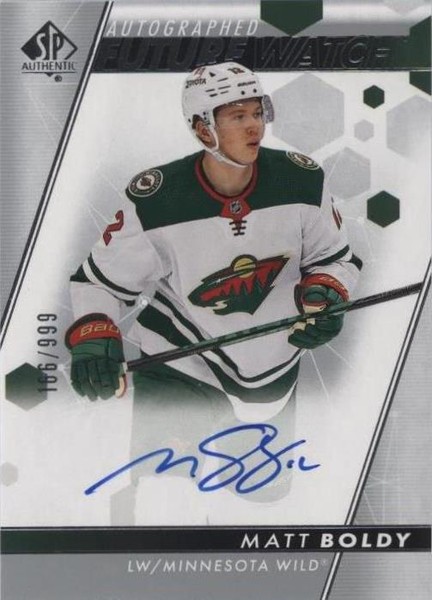 2022-23 SP Authentic - Autographed Future Watch #101 Matt Boldy /999 ...