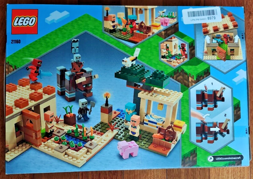 LEGO 21160 Minecraft The Illager Raid Building Brand New Sealed Free ...