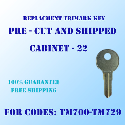TM700-TM729, Replacment key for Trimark RV locks. Cut to your code ...