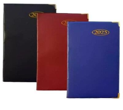 2025 Small Pocket Diary Week to View with Metal Corners – Compact ...