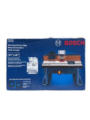 Bosch RA1181 15 Amp Benchtop Router Table, Large Aluminum Top | eBay