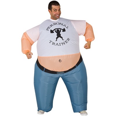 strong man Inflatable Costume Suit Inflatable Personal Trainer costume ...