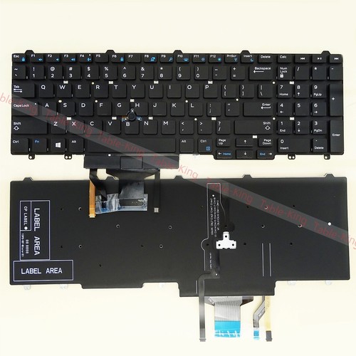 US Backlit Keyboard for Dell Precision 3510 3520 3530 7510 7520 7710 ...