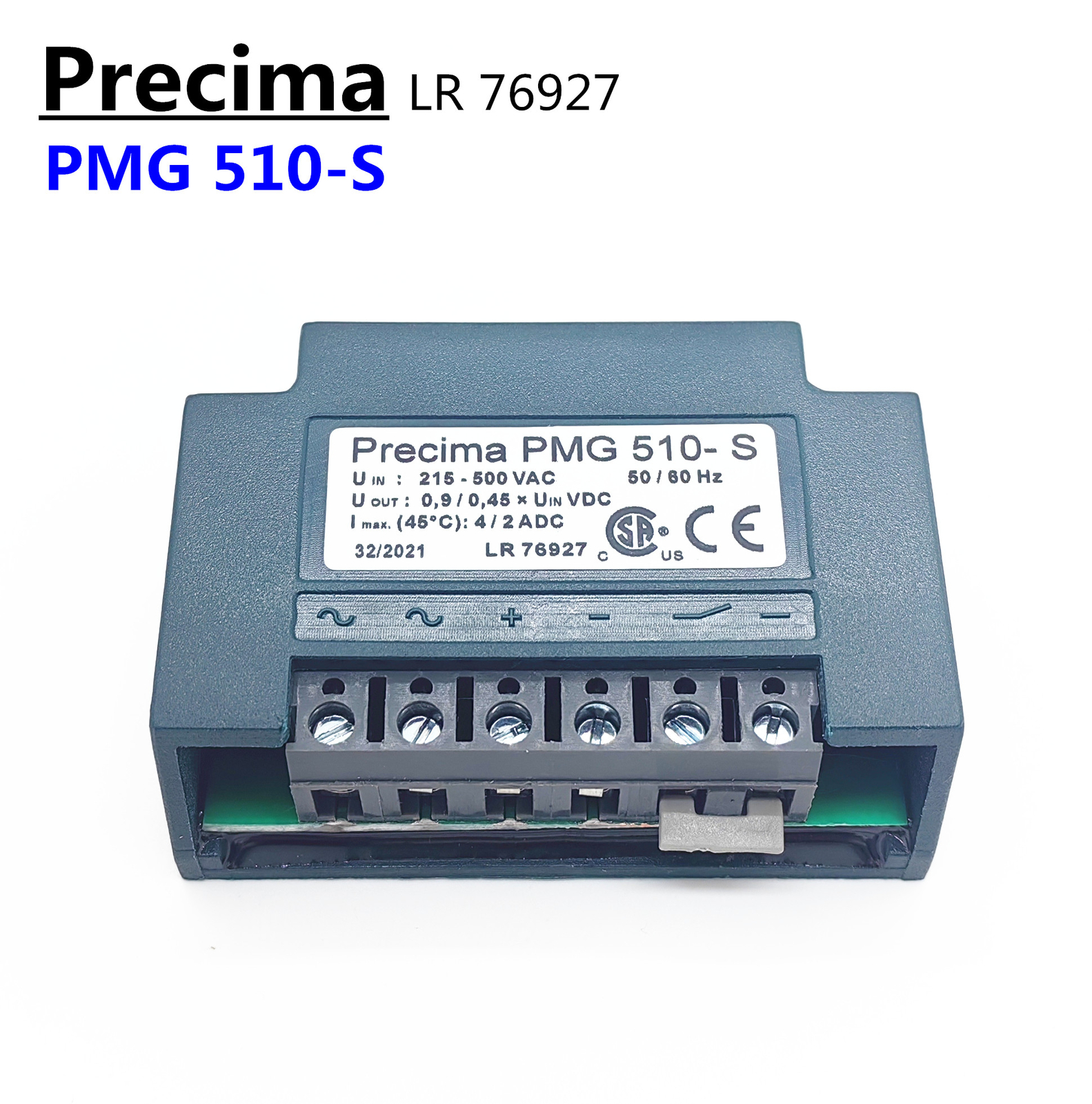 Precima PMG 510-S LR 76927 215-500 VAC 4/2 ADC 0.9/0.45 brake rectifier ...