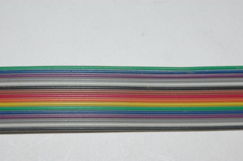 2' Flat Ribbon Cable 28 AWG, 16 Conductor Multi-color 0.77"W | eBay
