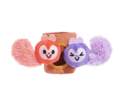 New Bark Box “ Winky & Blinky " 3 Pc. Dog Toy Pink & Purple Squirrel ...