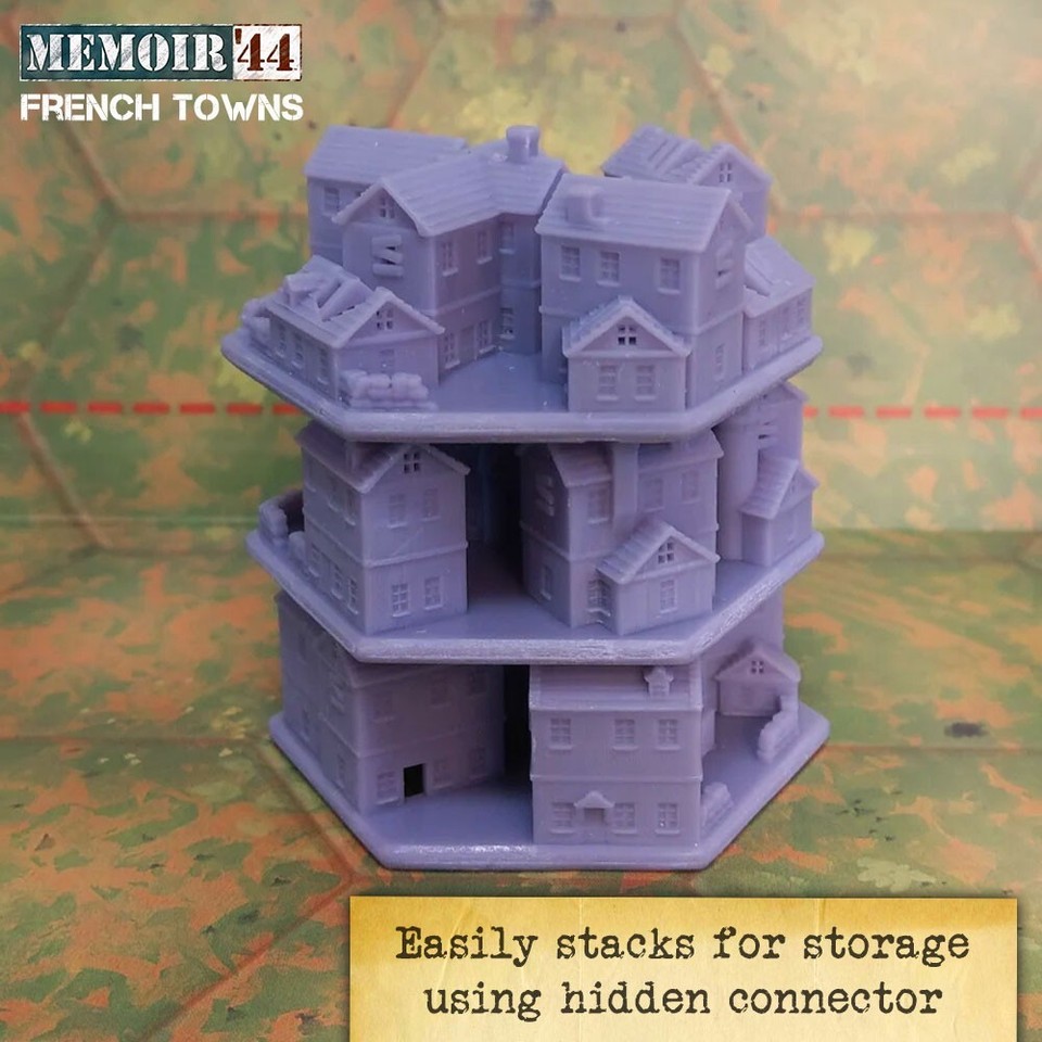 Memoir 44 Bomb Damaged European Towns Set of 3 | WW2 Gaming TTRPG ...