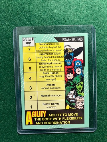 STAMINA AND AGILITY #160 -1991 impel marvel universe series 2- NM/M ...