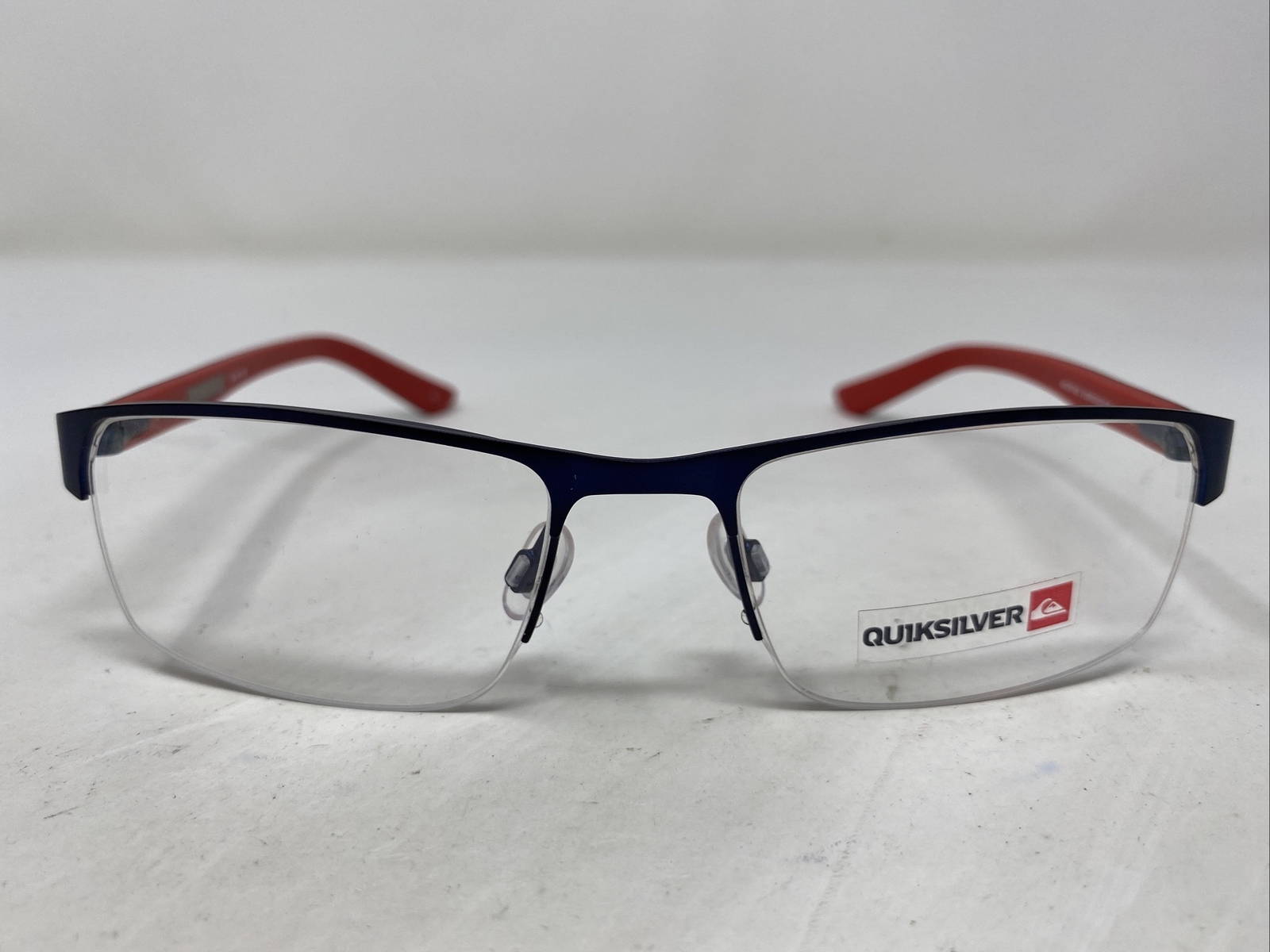 Quiksilver FENDER BLU 54-19-135 Blue Half Rim Metal Eyeglasses Frame ...