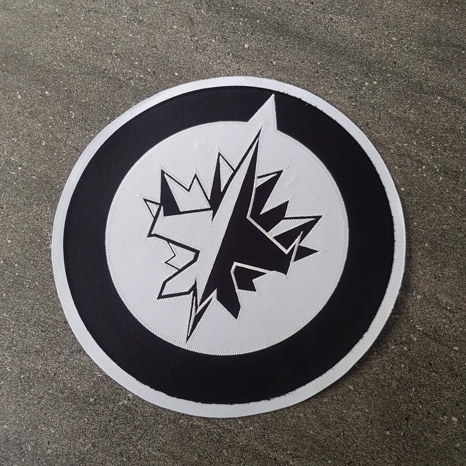 Badge Winnipeg Jets Black White Patch Crest Logo For Camo Jersey | eBay