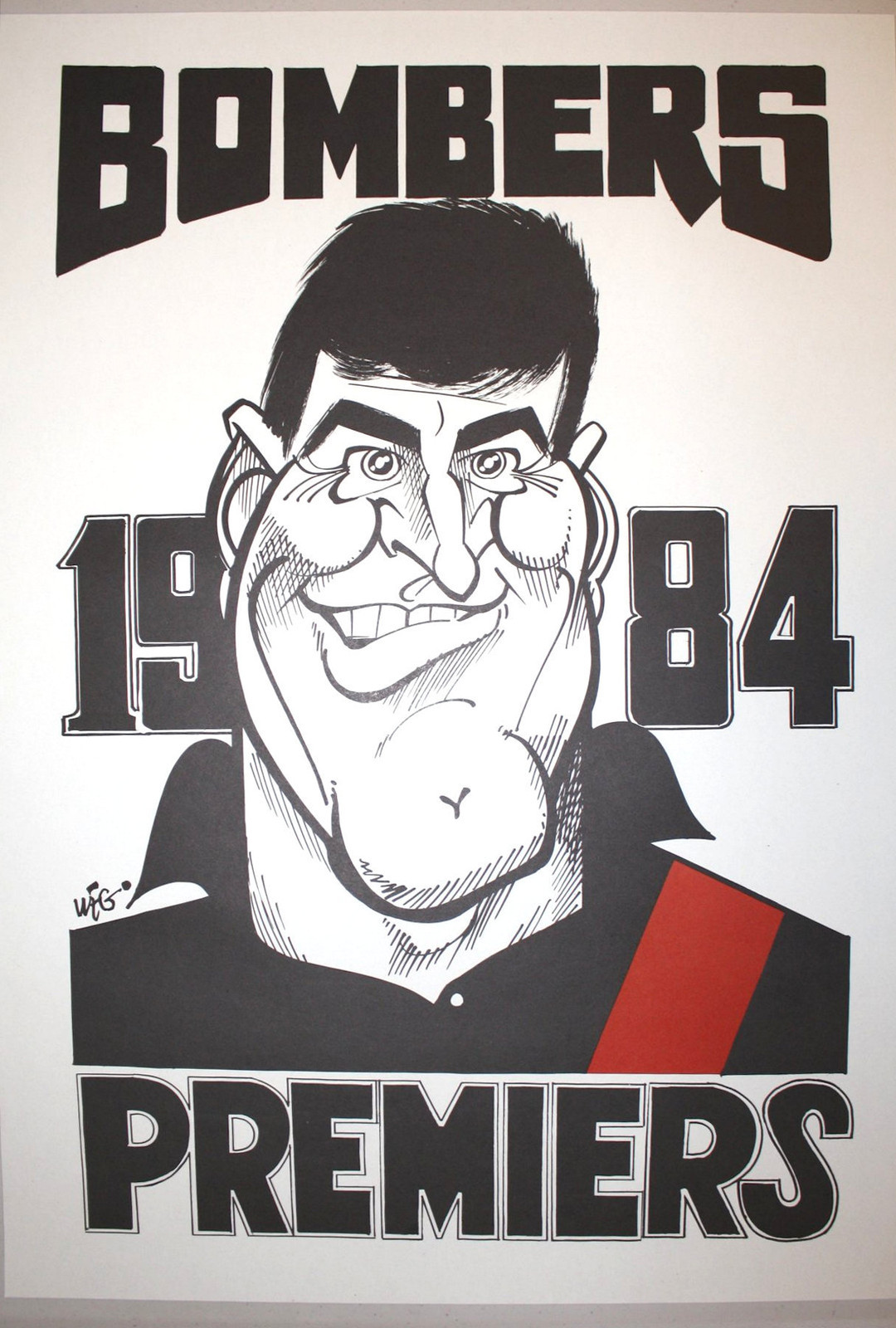 1984 1985 1993 2000 Essendon Premiers Weg 4 posters Premiership Bombers ...