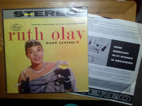MERCURY LP RECORD STEREO/RUTH OLAY/EASY LIVING/ EX DG VINYL 1959 JAZZ ...