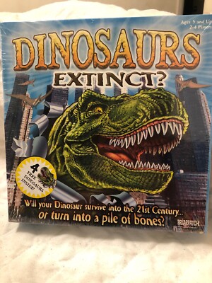 Dinosaurs Extinct? Board Game Briarpatch 4 FREE Dinosaurs In NEW Sealed ...