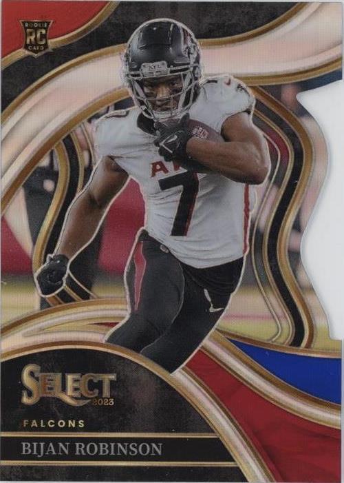 2023 Panini Select - Club Level Bijan Robinson #296 Red & Blue Prizm ...