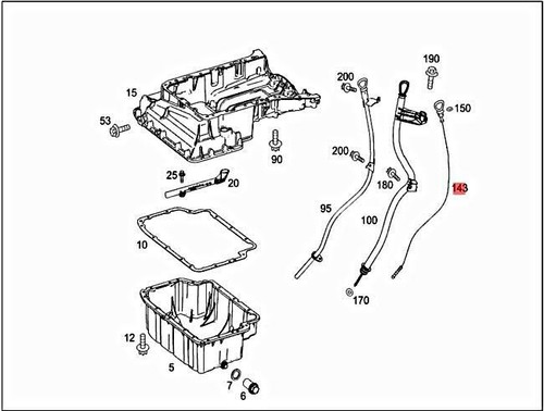 Genuine MERCEDES Oil dipstick 6510102172 | eBay