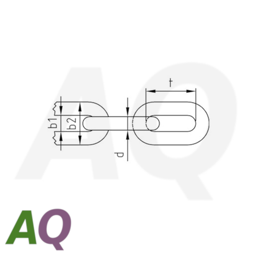 Kette Edelstahl Rundstahl Anker Kette V4A A4 kurzgliedrig DIN 766 ...