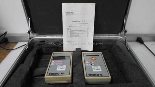 Fotec FM310 & FS370 Fiber Optic Power Meter, Fiber Power Source w/ Case ...